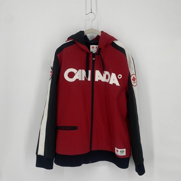 Jackets & Coats | Hudsons Bay Co Canada Jacket Mens Large L Red Black ...